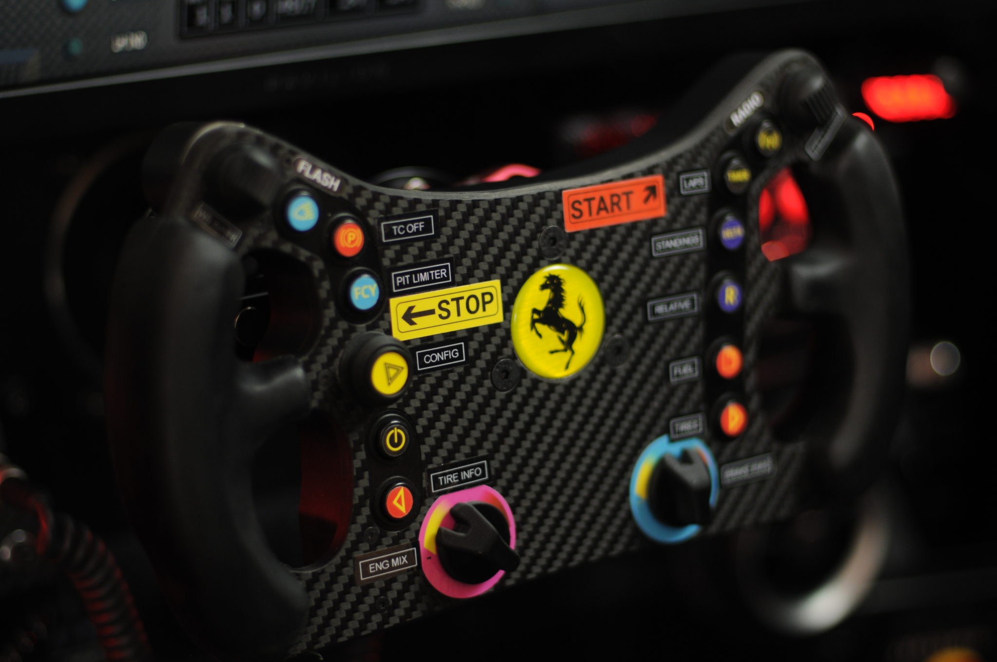 TANGO RACING SIMULATOR - Custom Ferrari 488 Wheel Replica by TURN RACING